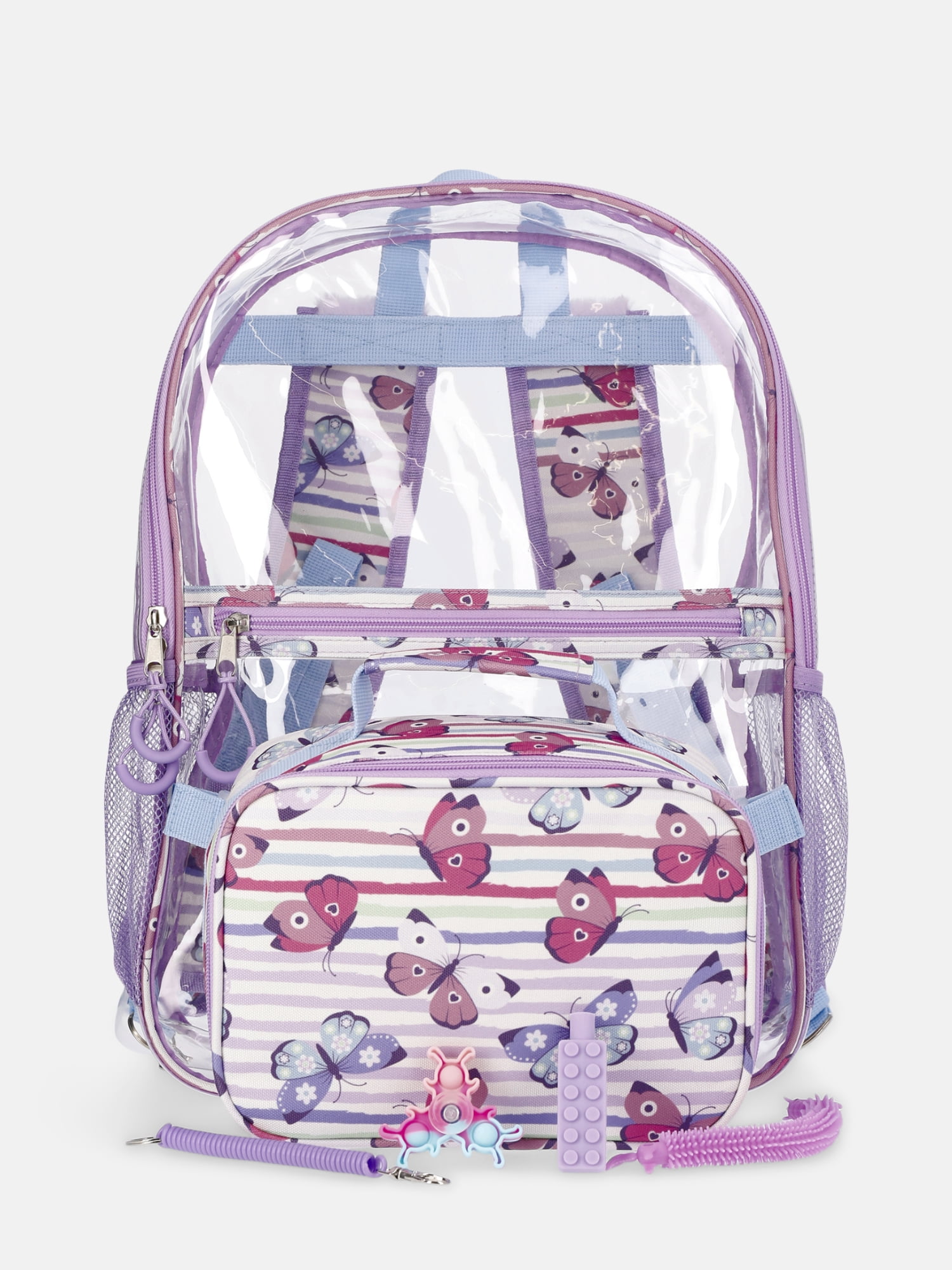 Wonder Nation Kids' Butterfly Cabana 17" Sensory Backpack and Lunch ...