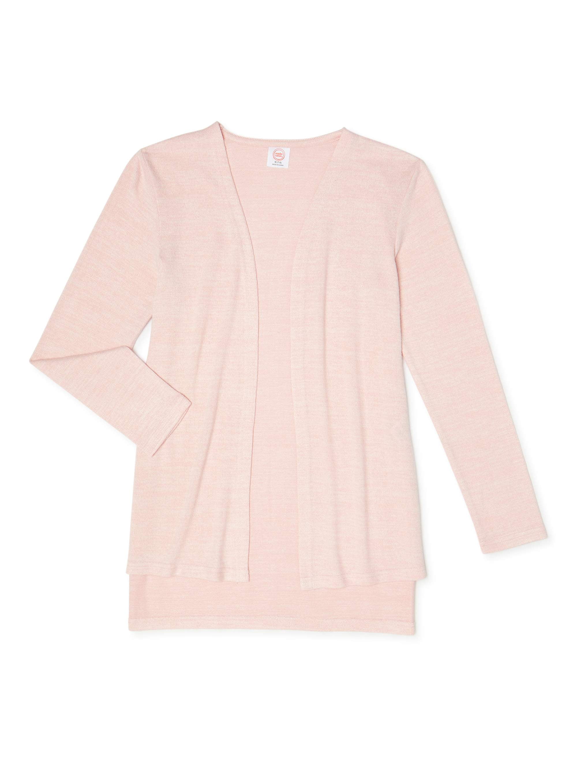 Wonder Nation Girls 4-18 & Plus Long Open Cardigan Sweater - Walmart.com