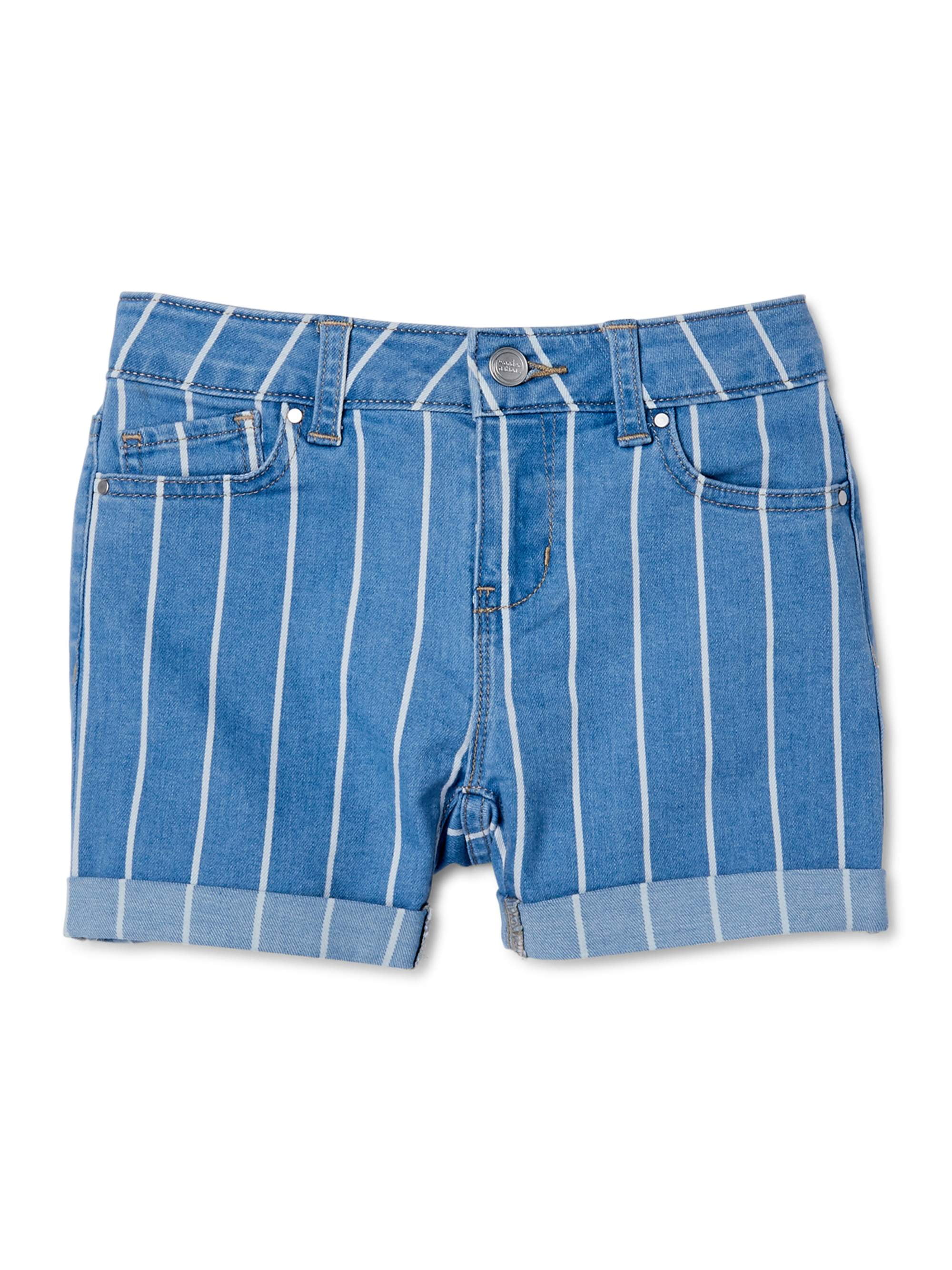 Wonder Nation Girls 5-18 & Plus Roll Cuff Denim Jean Shorts - Walmart.com