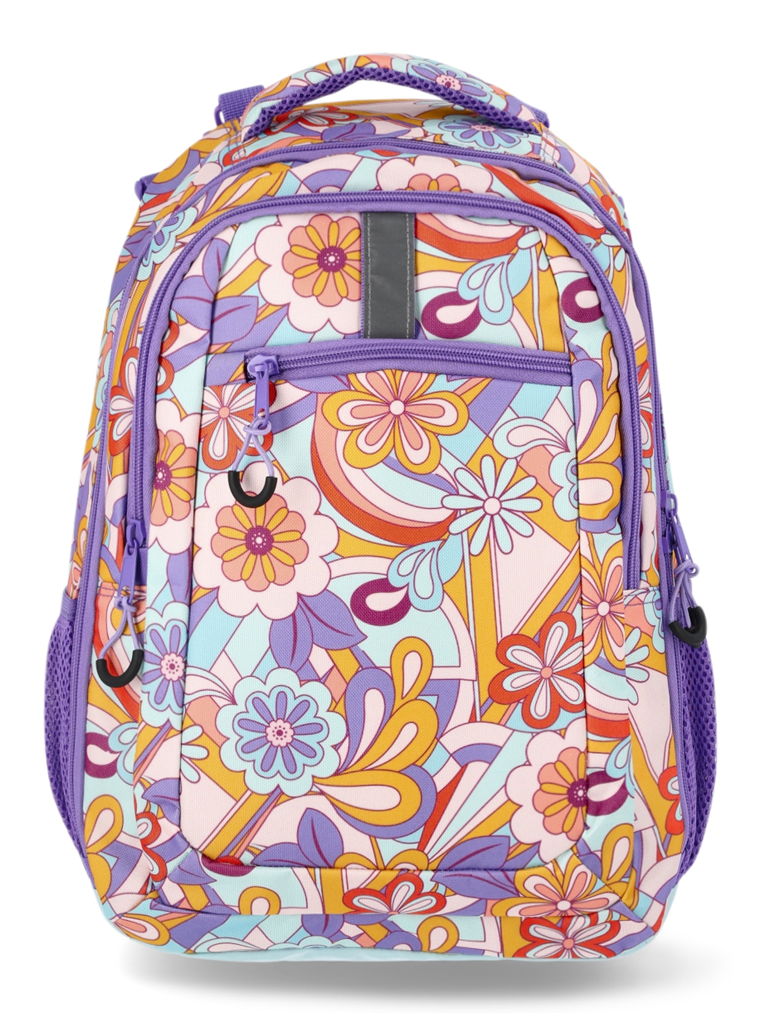 Wonder Nation Girls' Adaptive 17" Daisy Dreams Backpack, Purple ...