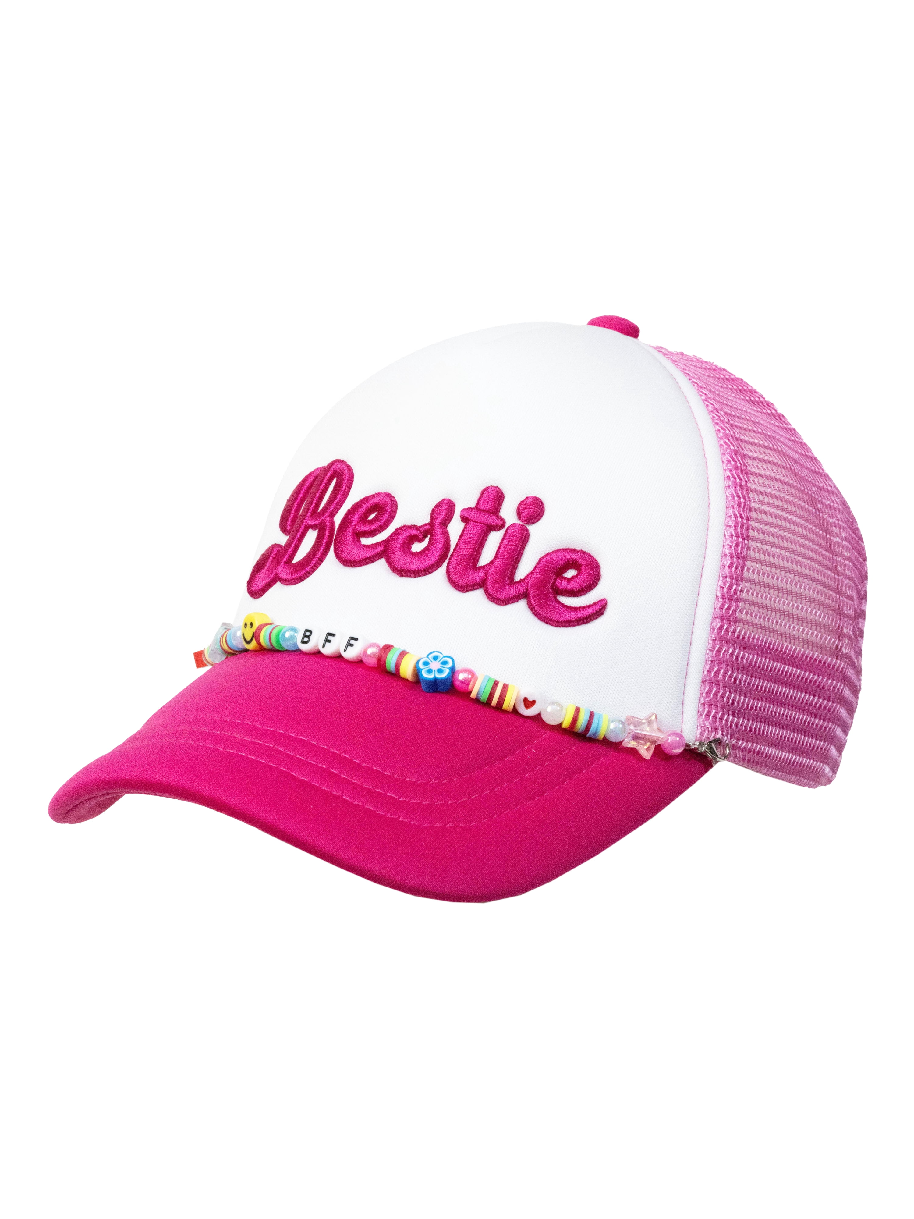 Wonder Nation Girls Bestie Bracelet Baseball Hat One Size Fits Most ...