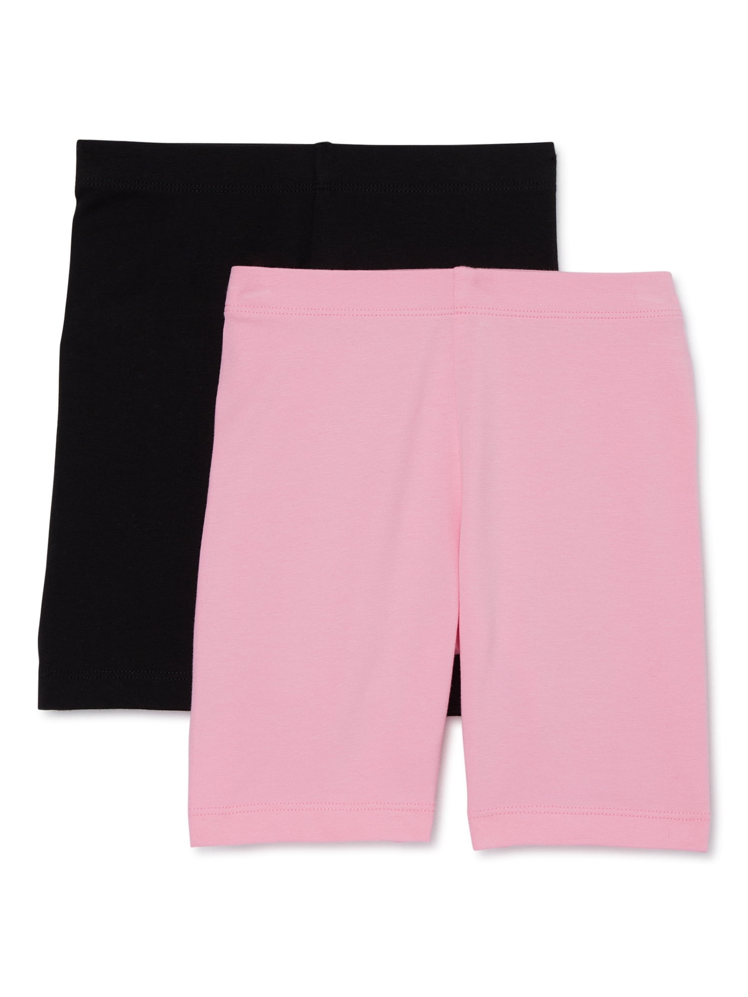 Wonder Nation Girls Bike Shorts, 2 Pack, Sizes 4-18 & Plus - Walmart.com
