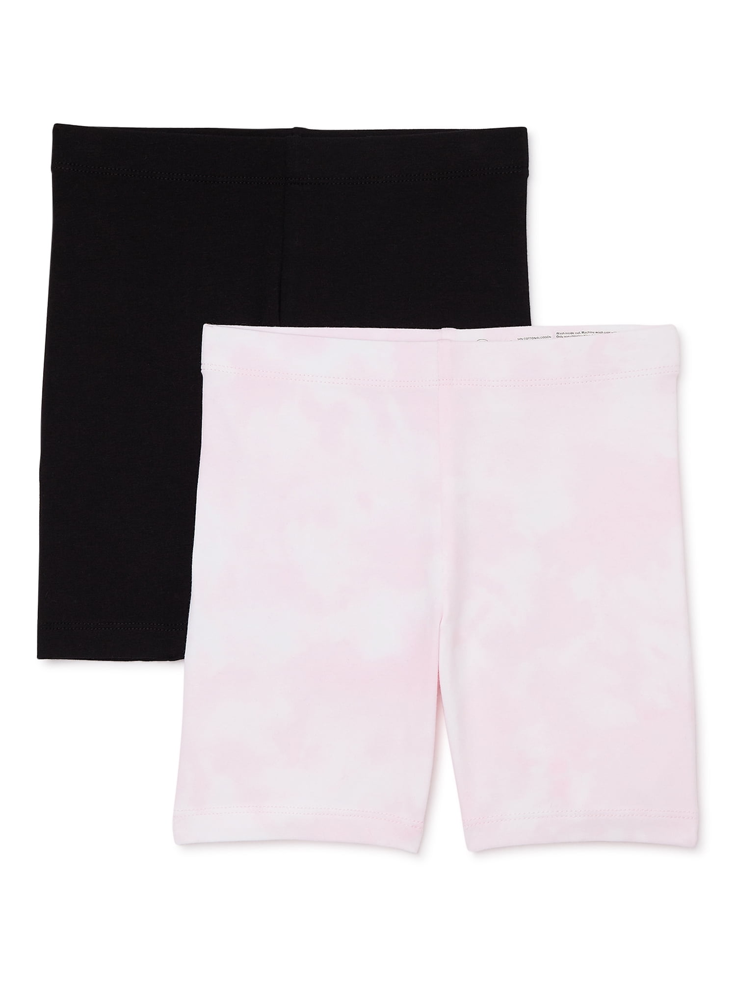 Wonder Nation Girls Bike Shorts - 2-Pack - Walmart.com