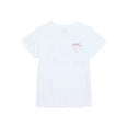 Wonder Nation Girls Crewneck Tee with Short Sleeves and Bonjour Bows ...