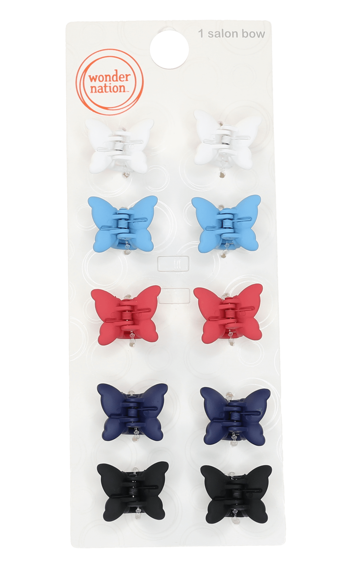 Wonder Nation Girls Butterfly Claw Clips, 10-Piece Set - Walmart.com