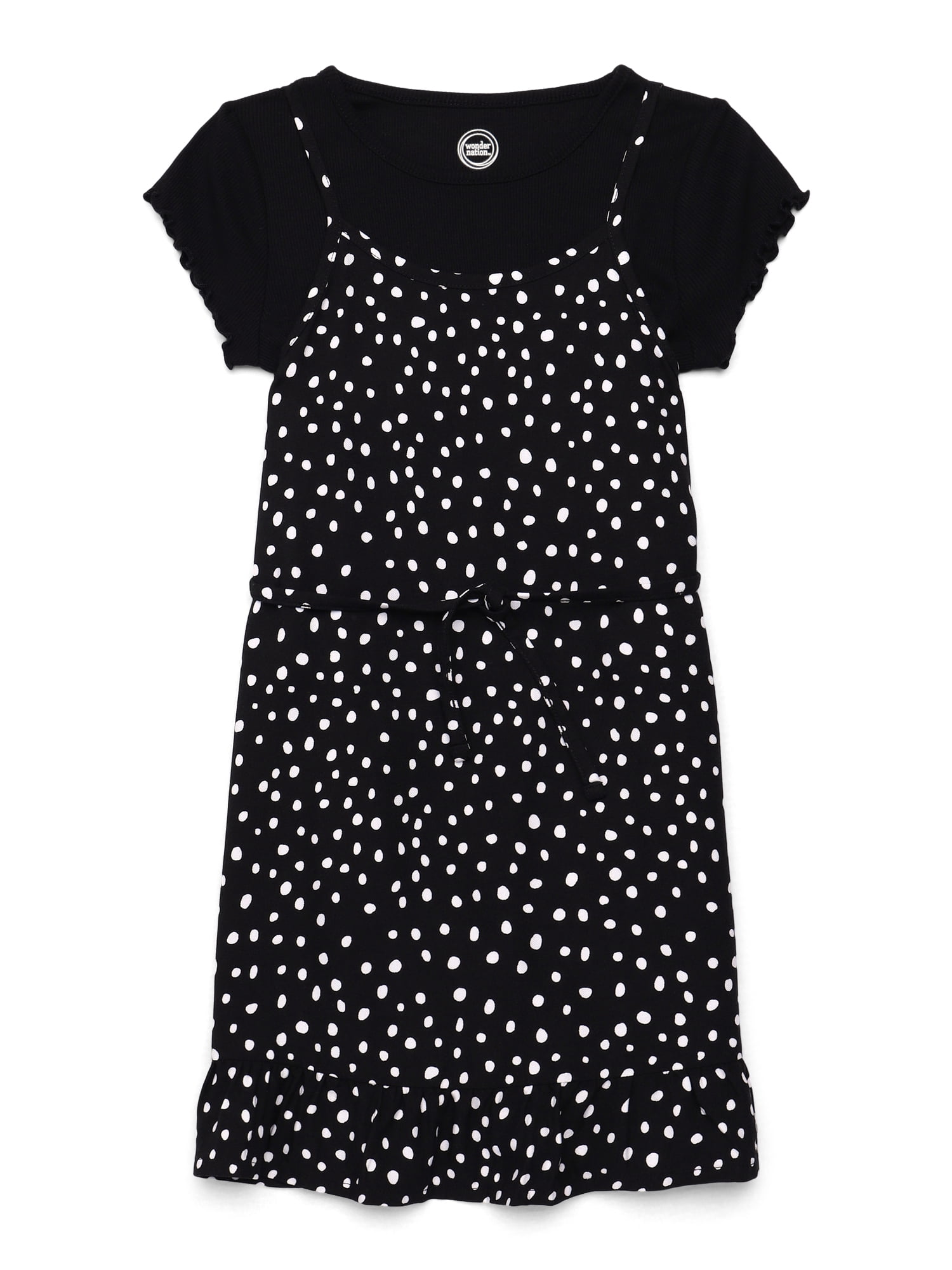 Wonder Nation Girls Cami Dress with Tee, Sizes 4-18 & Plus - Walmart.com