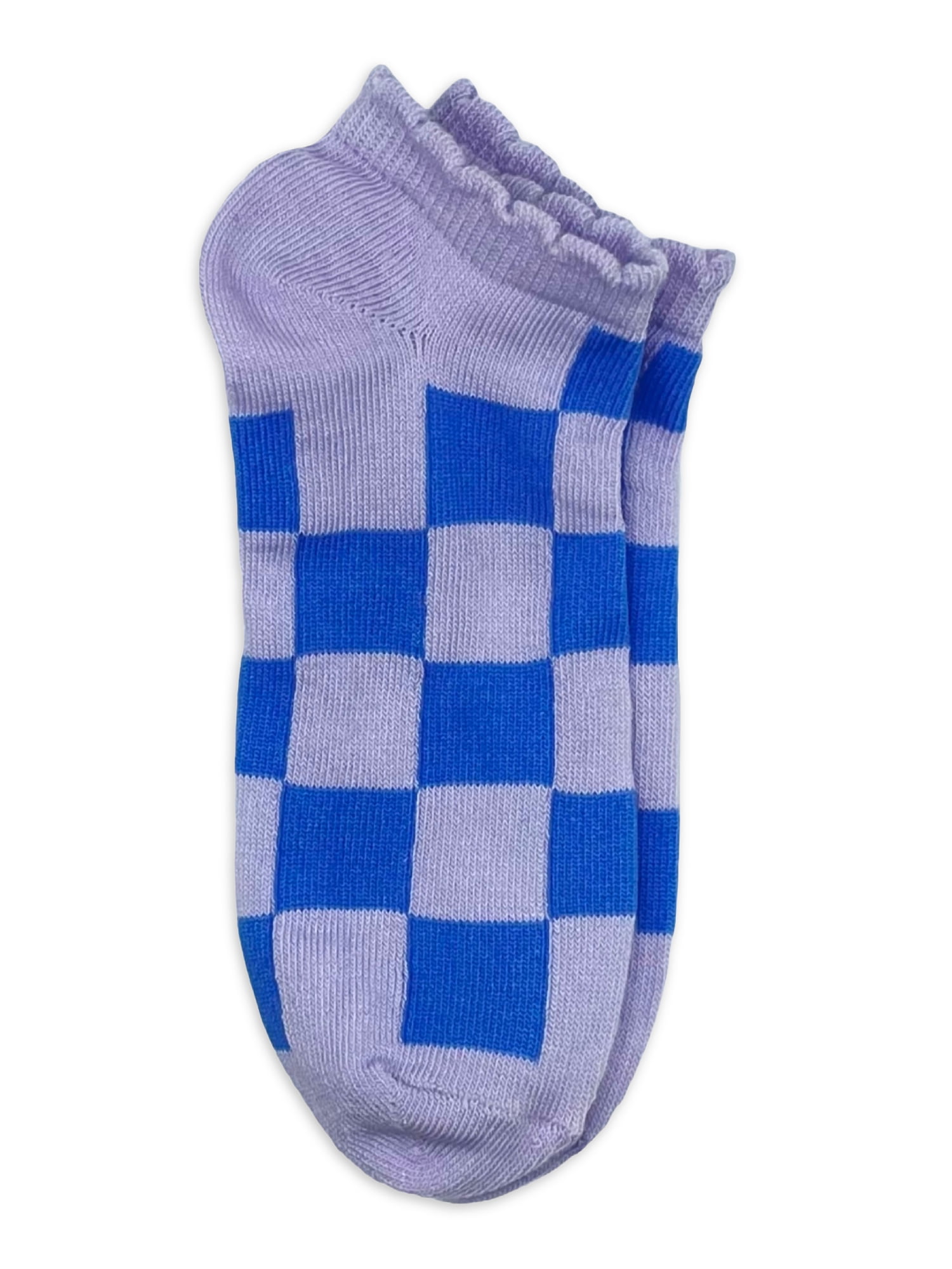 Wonder Nation Girls Checker Socks 1-Pack Sizes S-L Breathable and ...