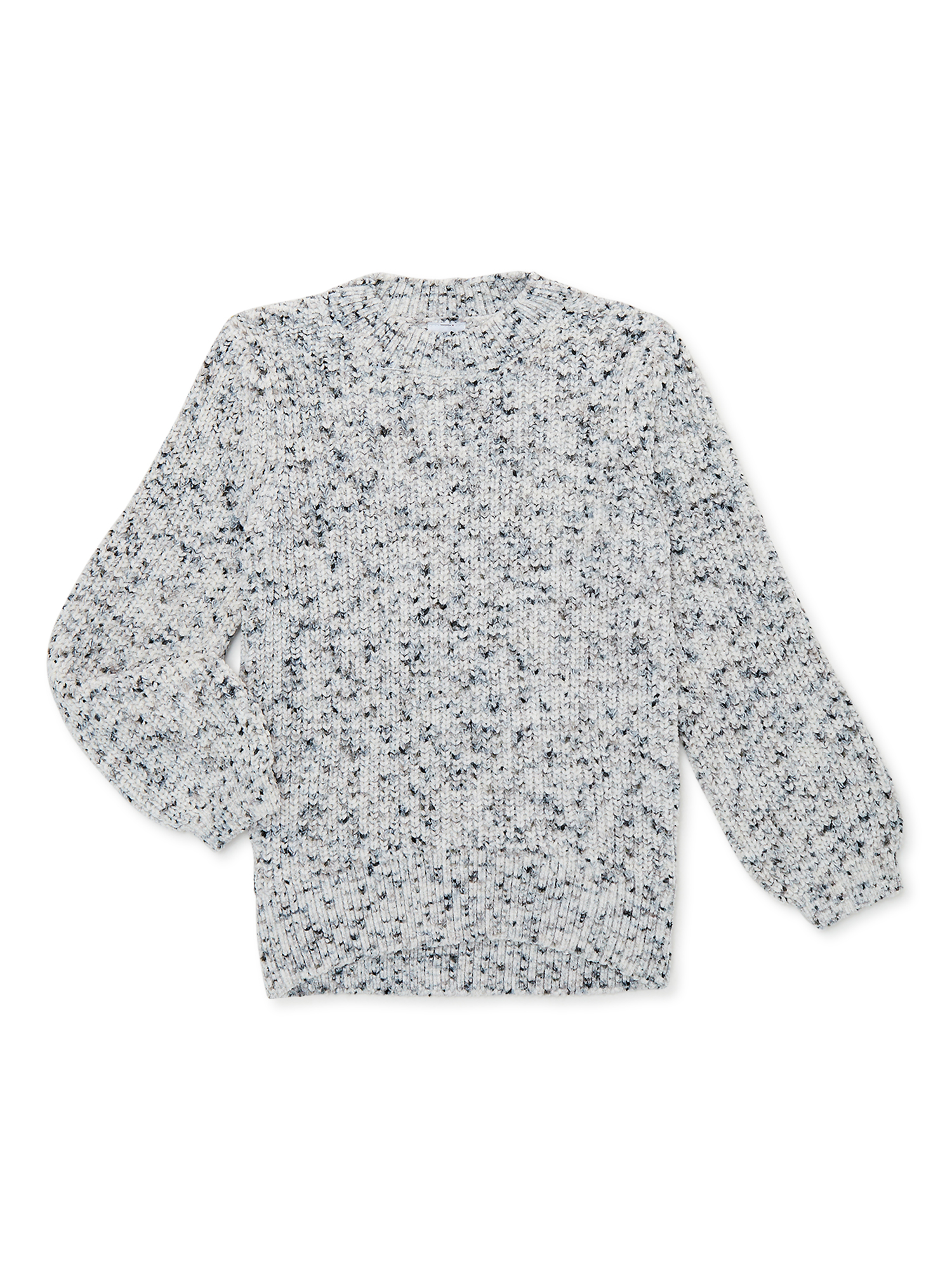 Wonder Nation Girls Chenille Balloon Sleeve Sweater, Sizes 4-18 & Plus ...