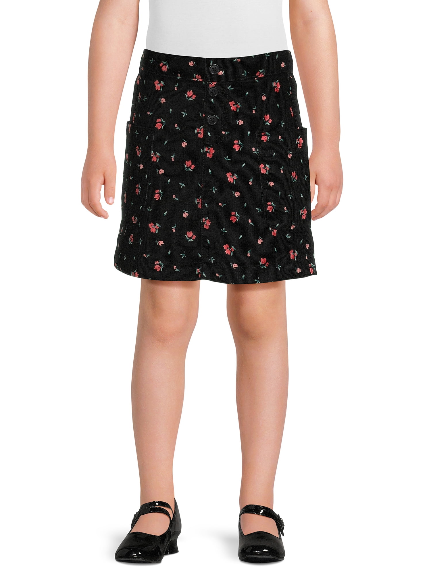Wonder Nation Girls Corduroy Mini Skirt - Walmart.com