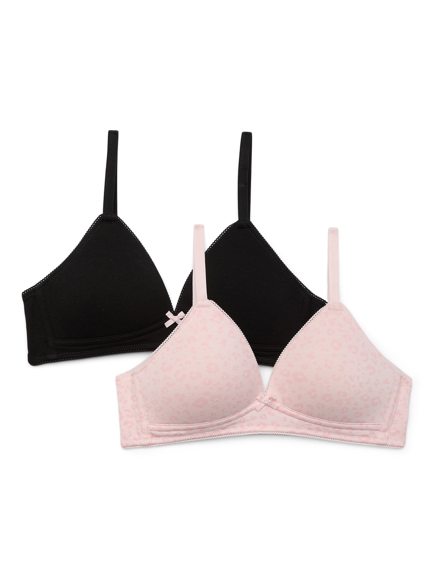 Wonder Nation Cotton Blend Molded Cup Bra 2-Pack for Girls Sizes 30-38 ...