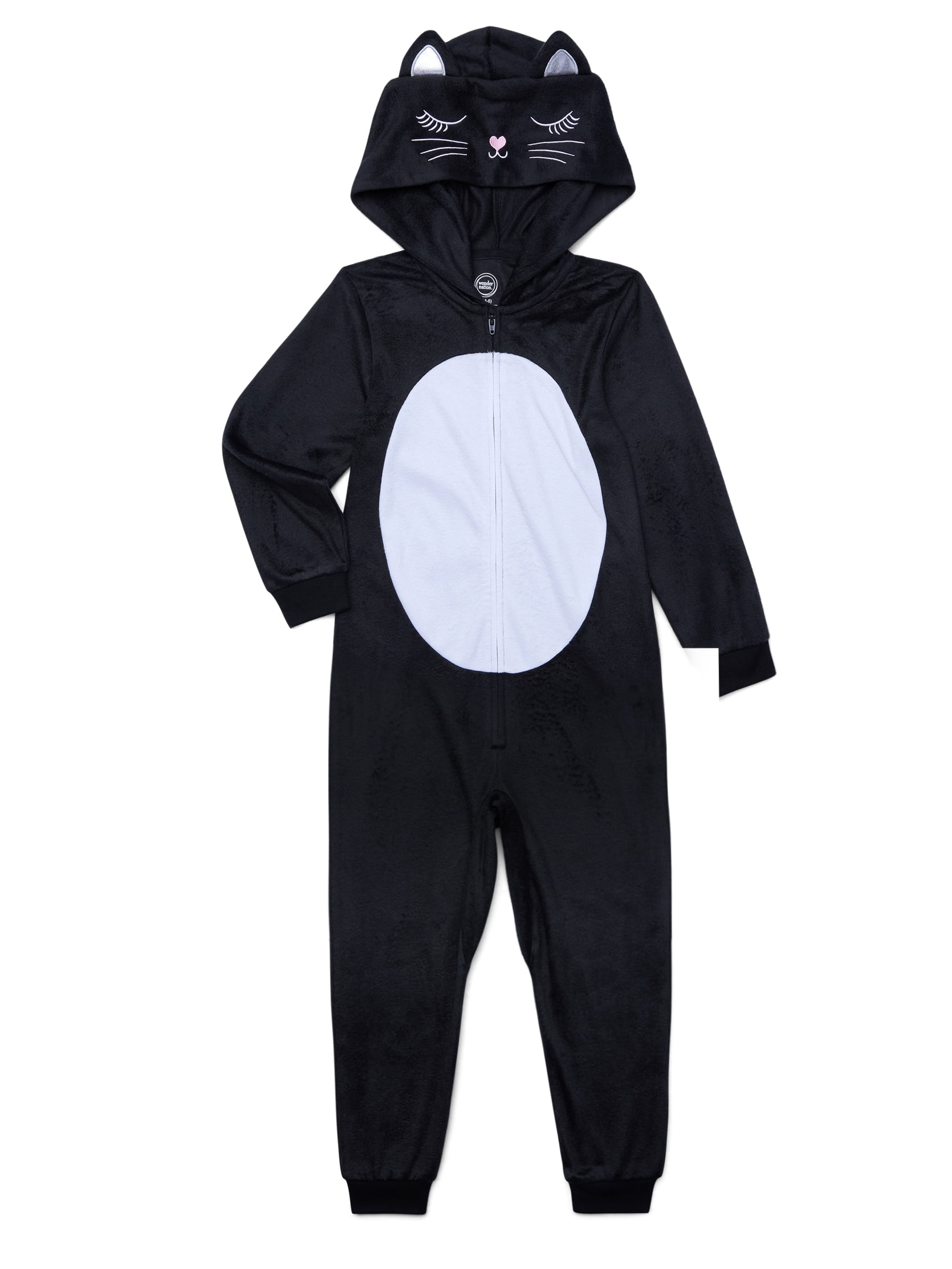 Wonder Nation Girls Critter Union Suit, Sizes 4-16 & Plus - Walmart.com