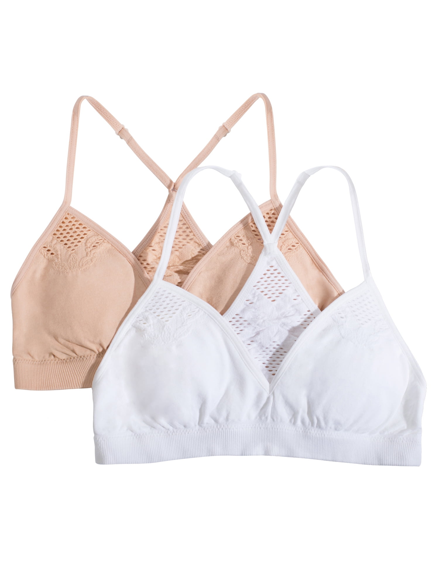 Wonder Nation Girls Crochet Bralette 2-Pack, Sizes 28-36 - Walmart.com