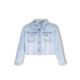 Wonder Nation Girls Denim Jacket, Sizes 4-18 & Plus - Walmart.com