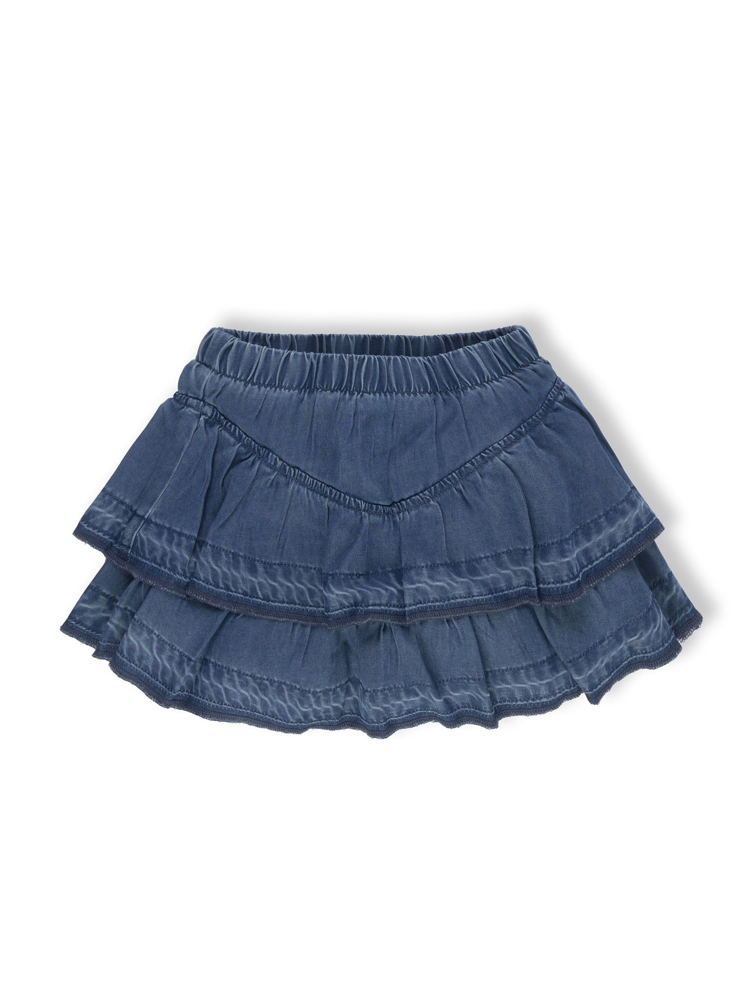 Wonder Nation Girls Denim Ruffle Skirt, Sizes 4-18 & Plus - Walmart.com