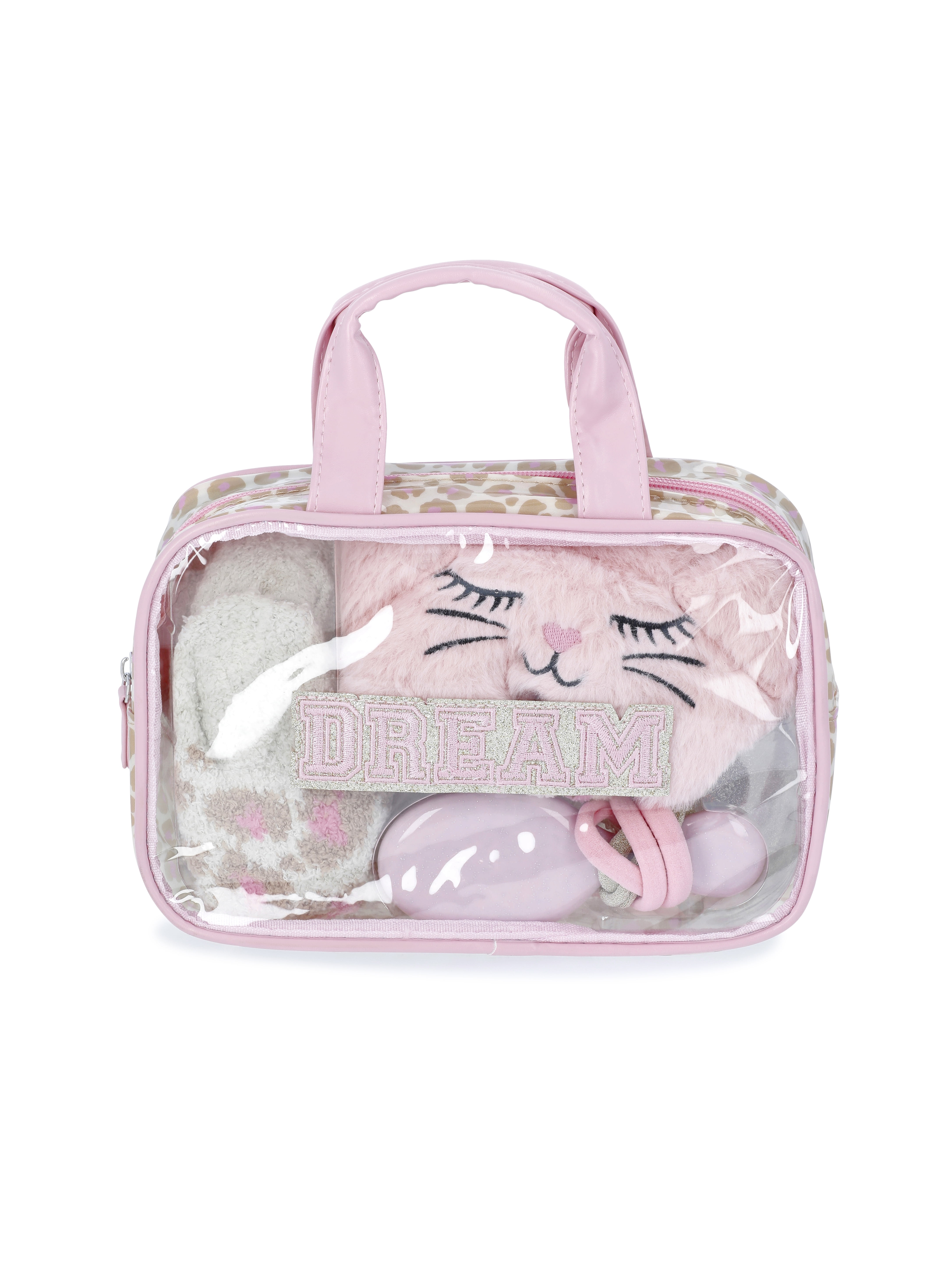 Wonder Nation Girls' Dream Zip Pouch Cozy Sleep Set, 10-Piece, Soft ...