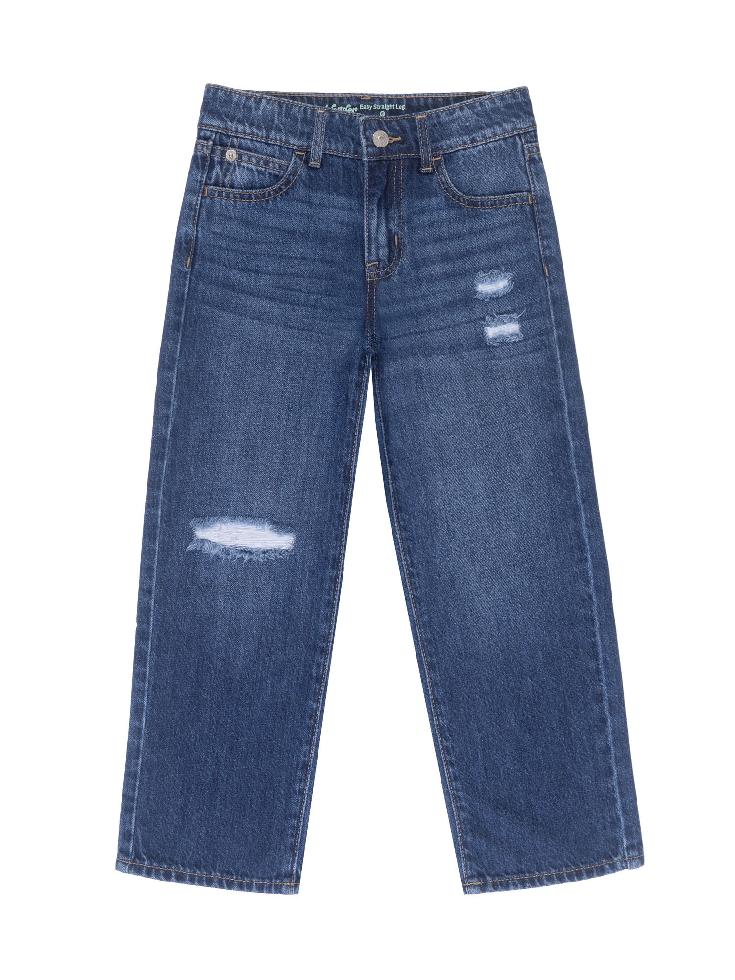 Wonder Nation Girls Easy Straight Leg Jean, Sizes 5-18 - Walmart.com