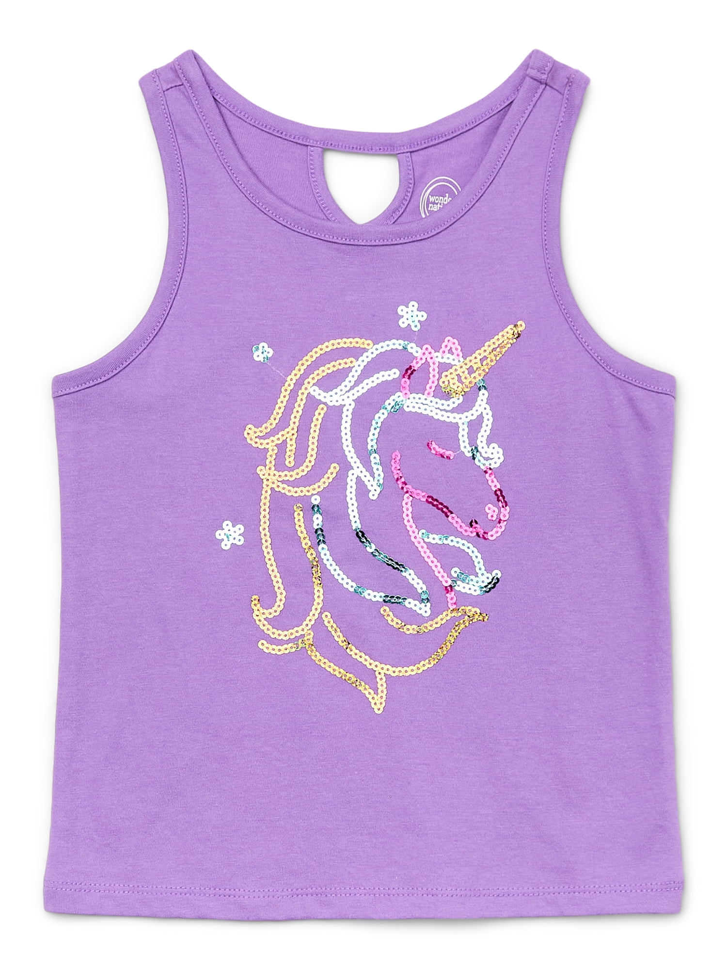 Wonder Nation Girls Embellished Tank Top, Sizes 4-18 & Plus - Walmart.com