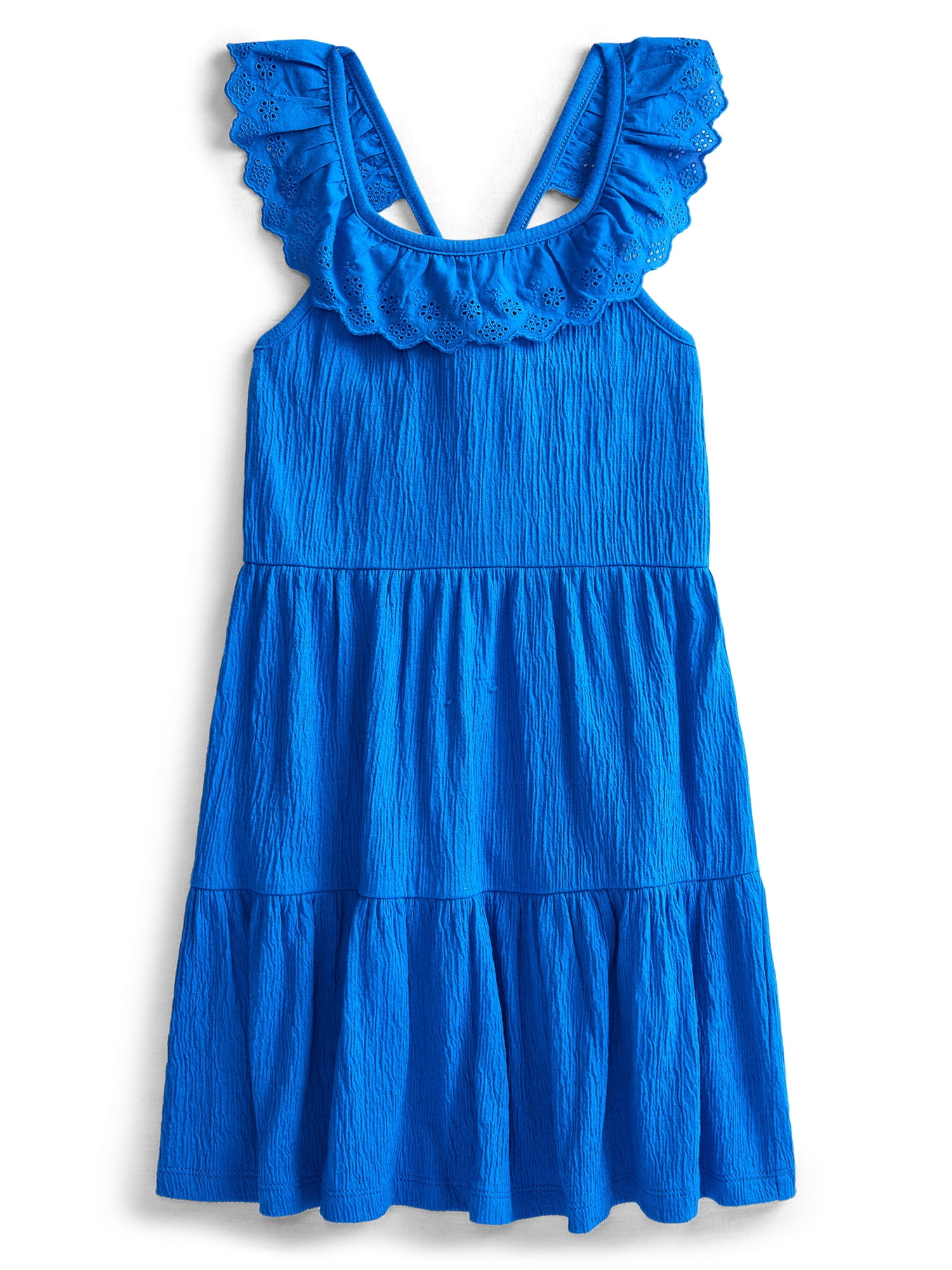 Wonder Nation Girls Eyelet Dress, Sizes 4-18 & Plus - Walmart.com