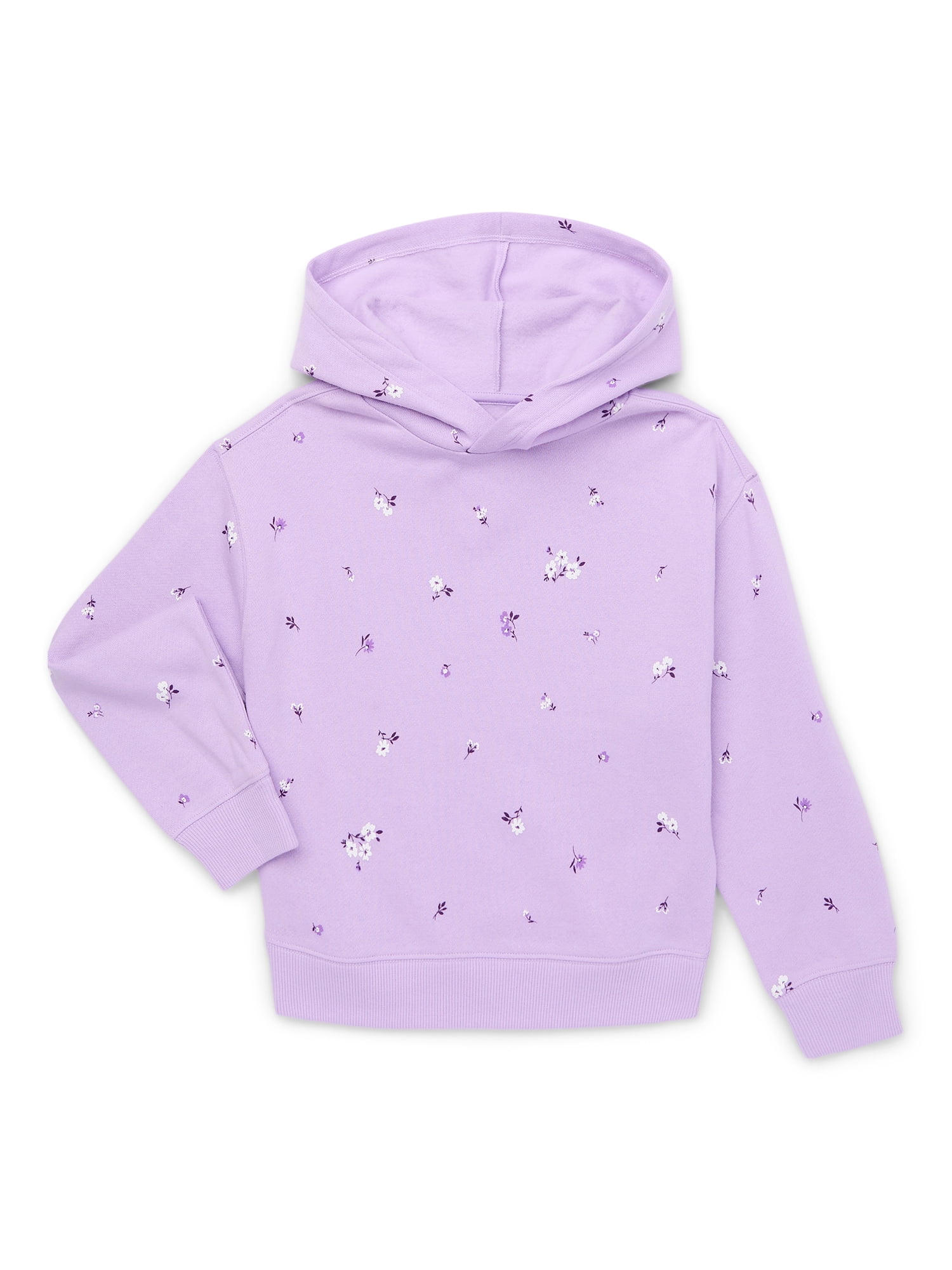 Wonder Nation Girls Fashion Fleece Hoodie, Sizes 4-18 & Plus - Walmart.com