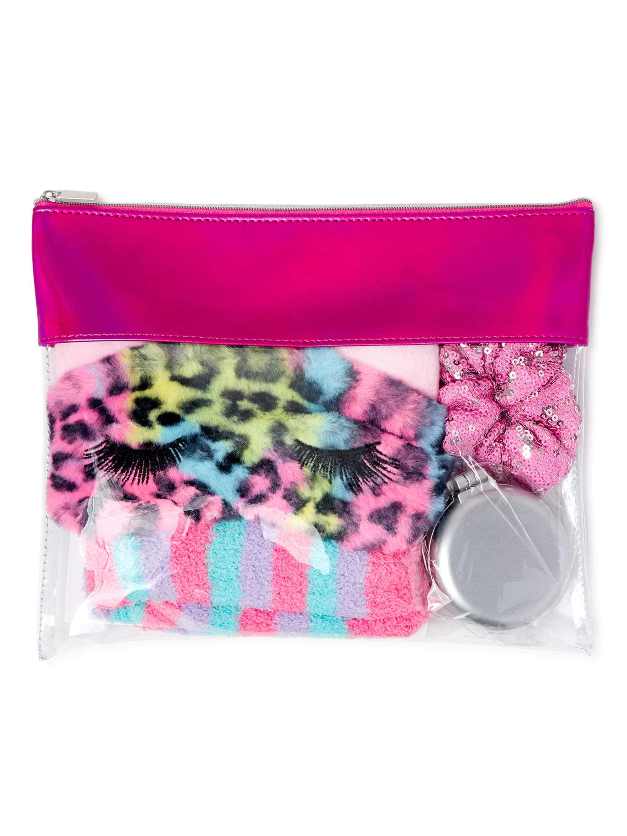 Wonder Nation Girls Faux Fur Accessory Sleepover Set - Walmart.com