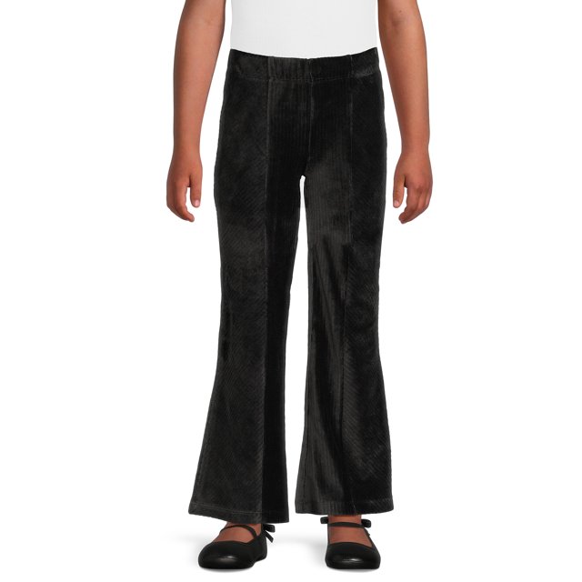 Wonder Nation Girls Flare Pants - Sizes 4-18 - Velour Loungewear ...