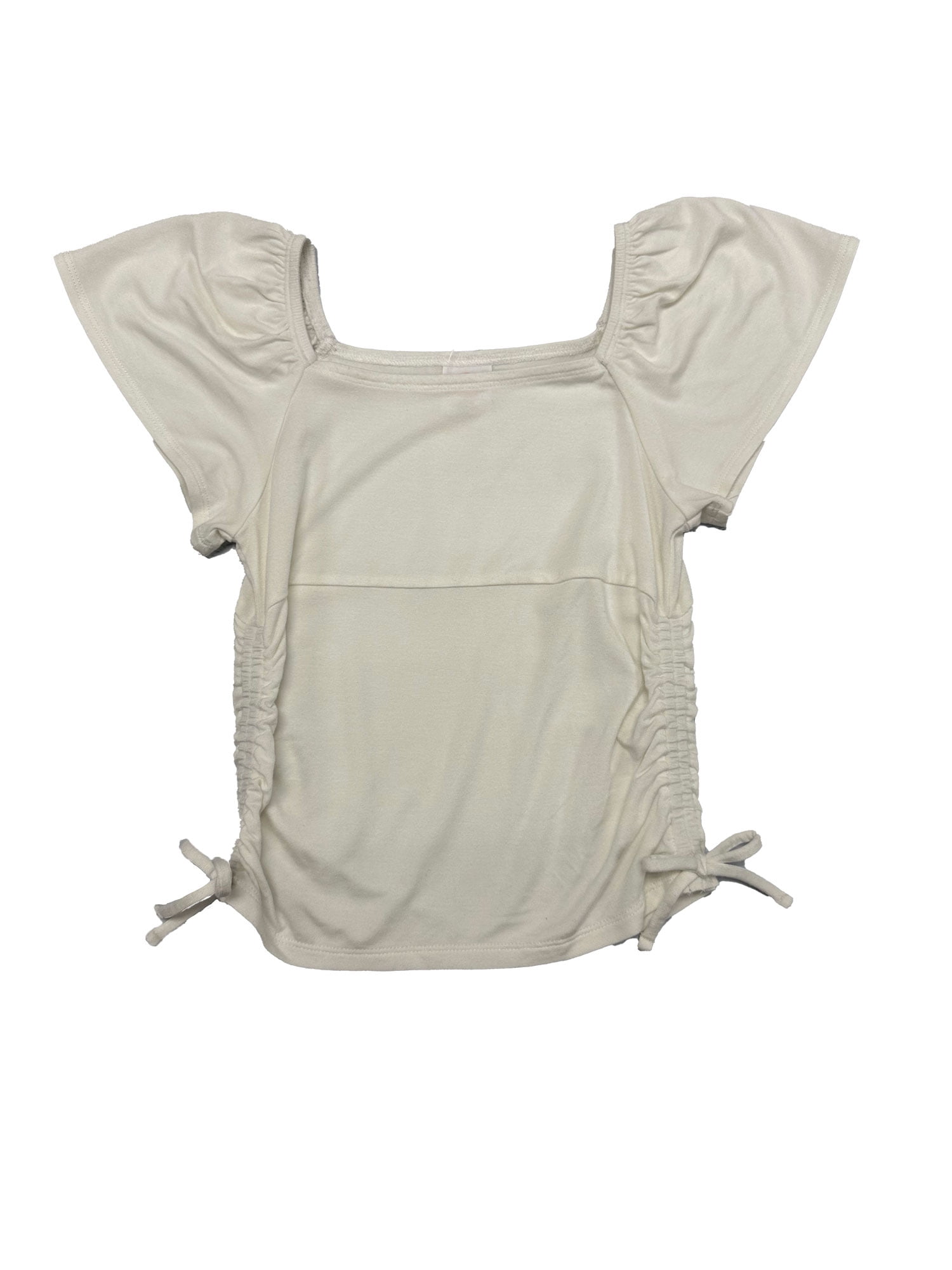 Wonder Nation Girls Flutter Cinch Top, Sizes 4-18 - Walmart.com