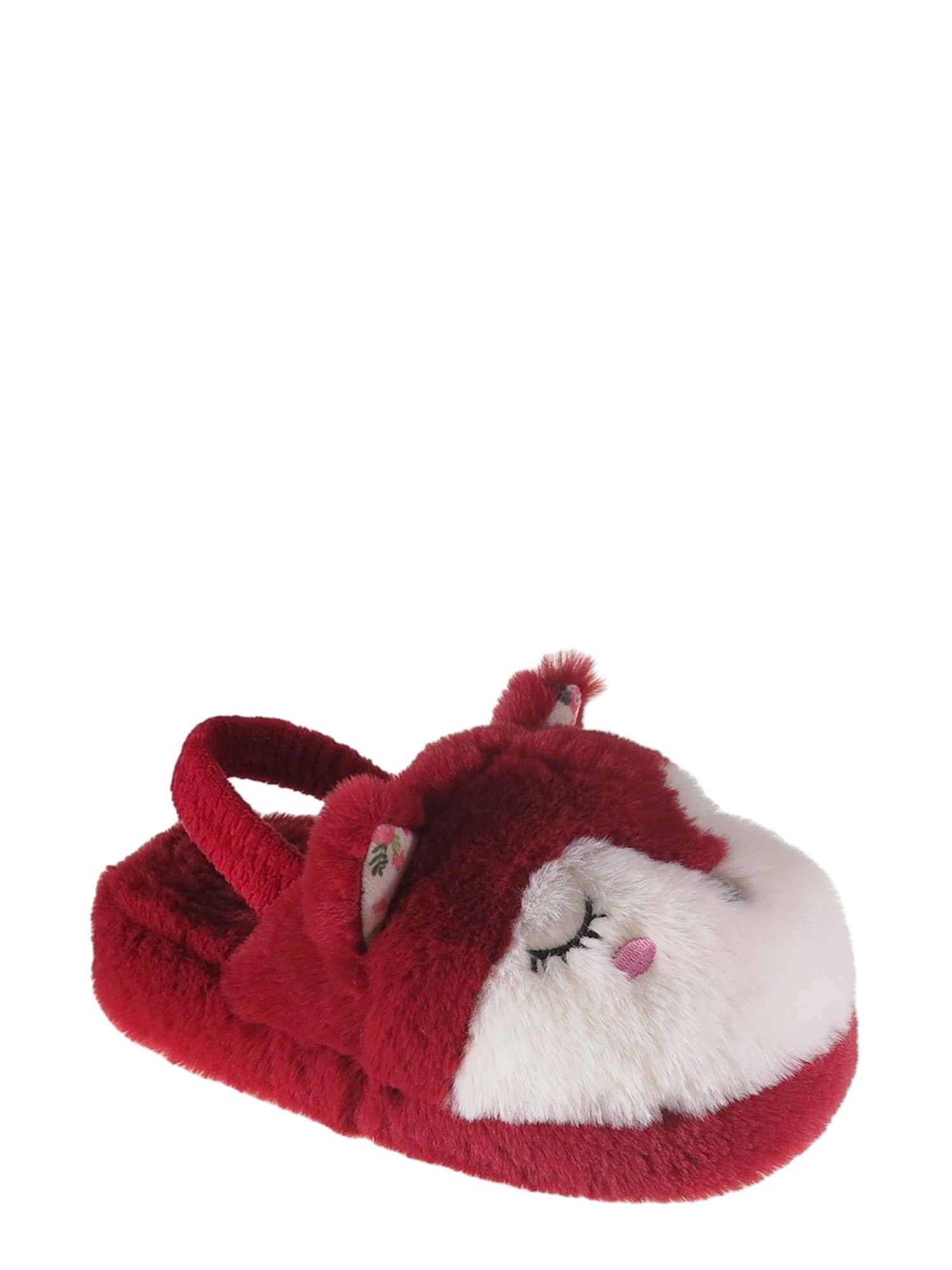 Wonder Nation Girls Fox Plushie Slippers - Walmart.com