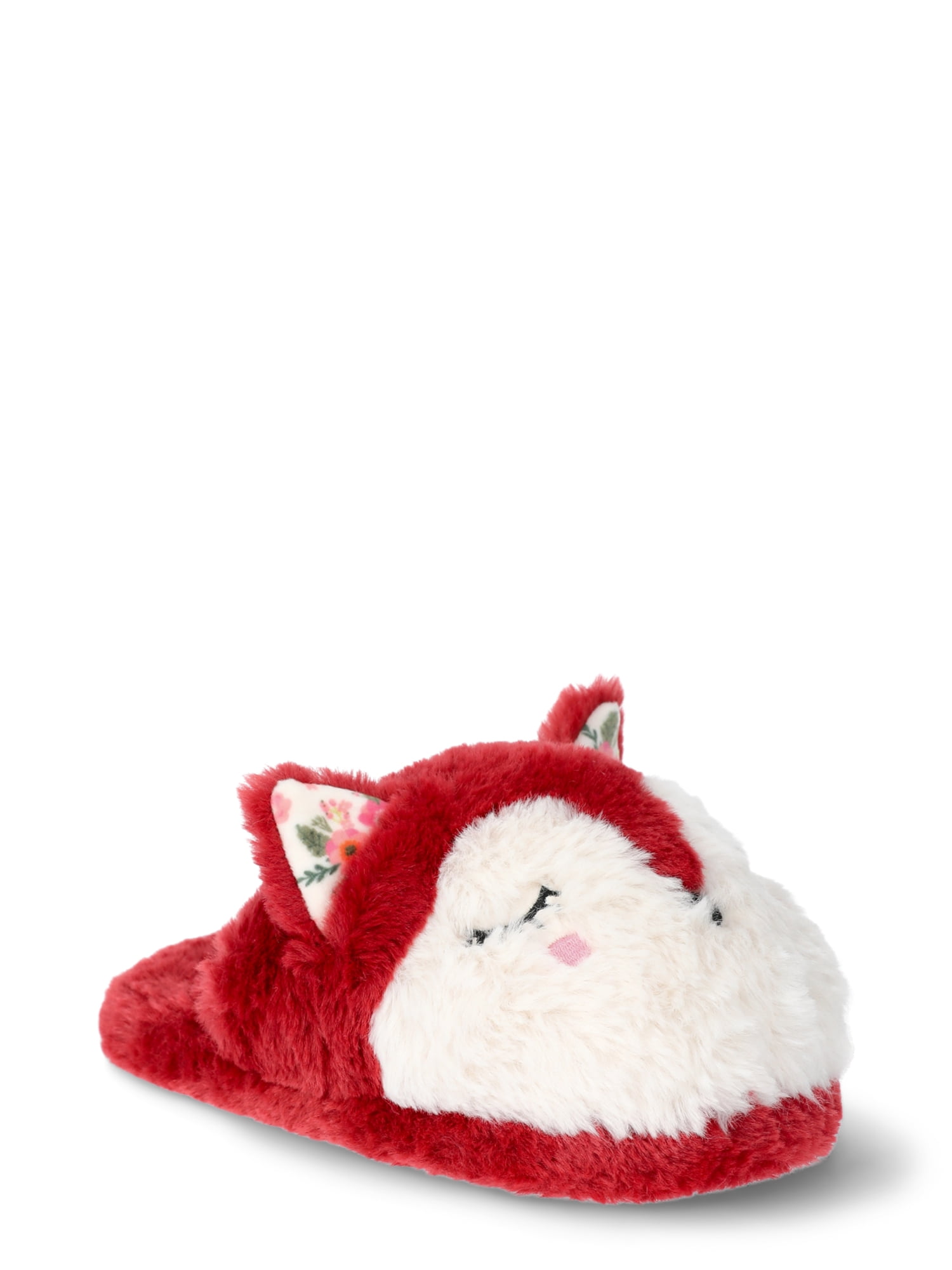 Wonder Nation Girls Fox Plushie Slippers - Walmart.com