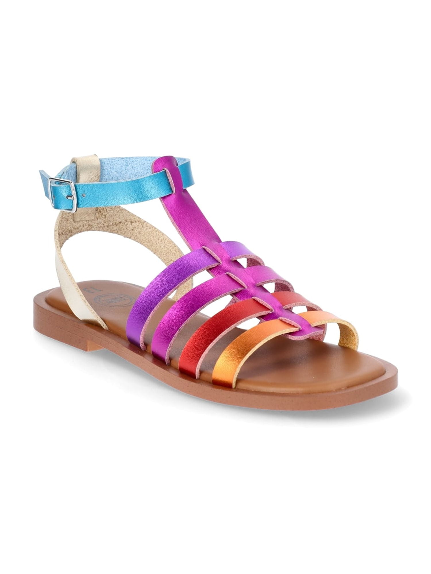 Wonder Nation Girls Gladiator Sandals - Walmart.com