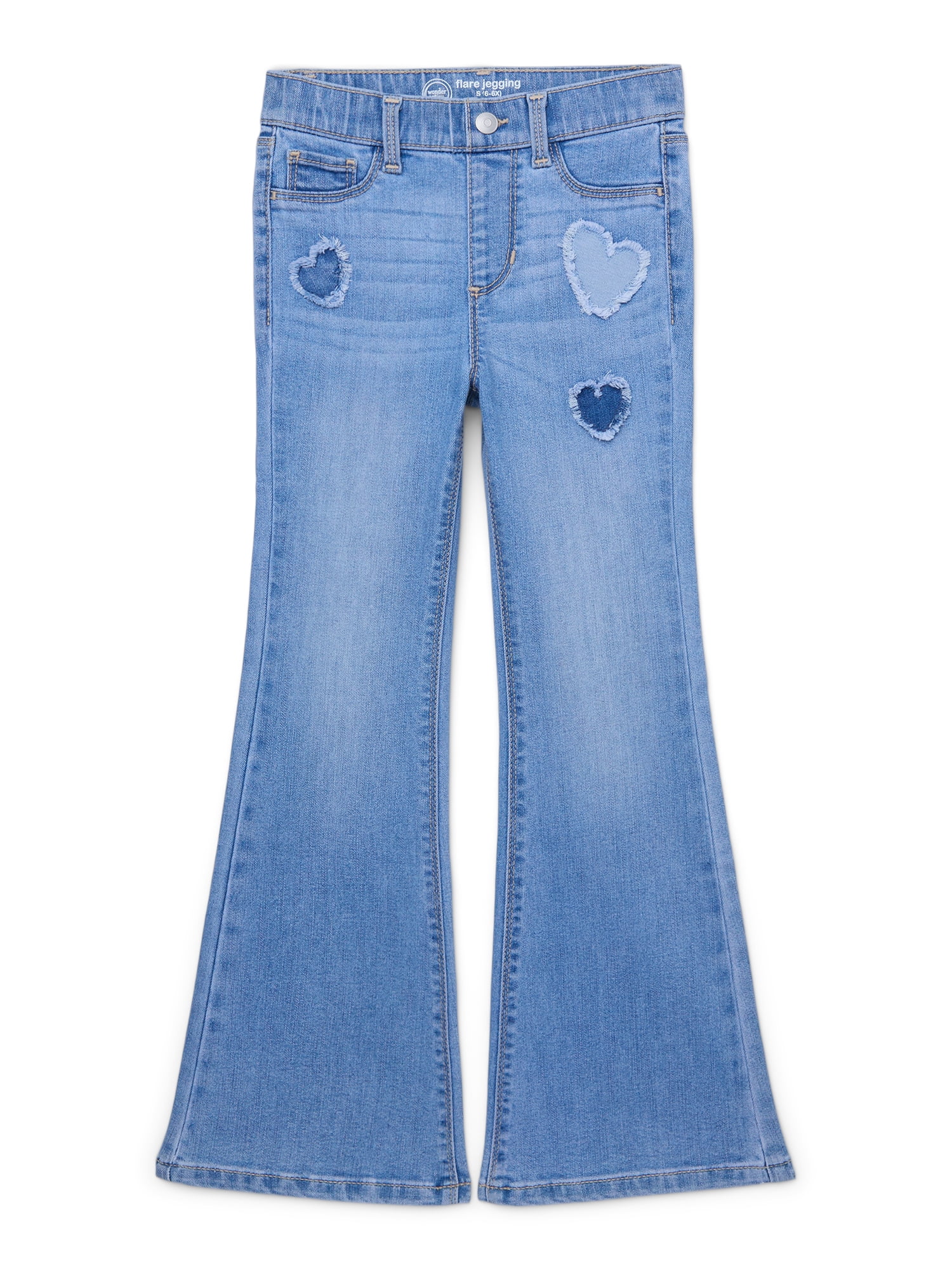 Wonder Nation Girls Flare Jeggings, Sizes 4-18 & Plus, Comfy Style ...