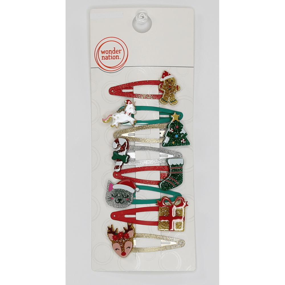 Holiday Time Girls Snap Clips, 8-Piece, Multicolor - Walmart.com