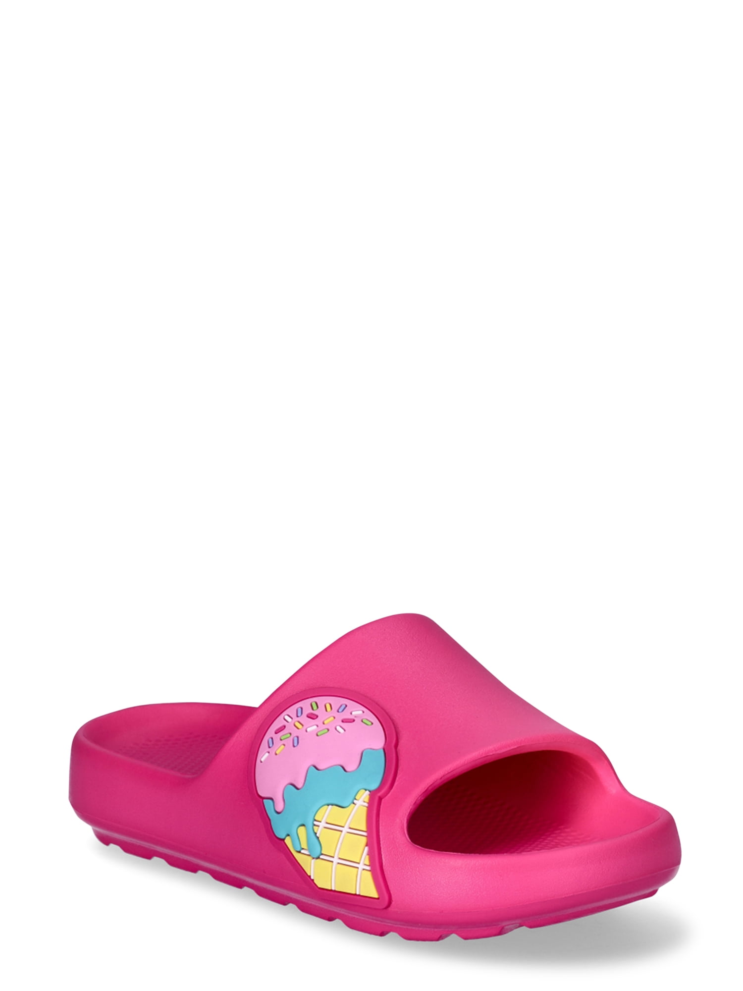 Wonder Nation Girls Icon EVA Slide Sandals - Walmart.com