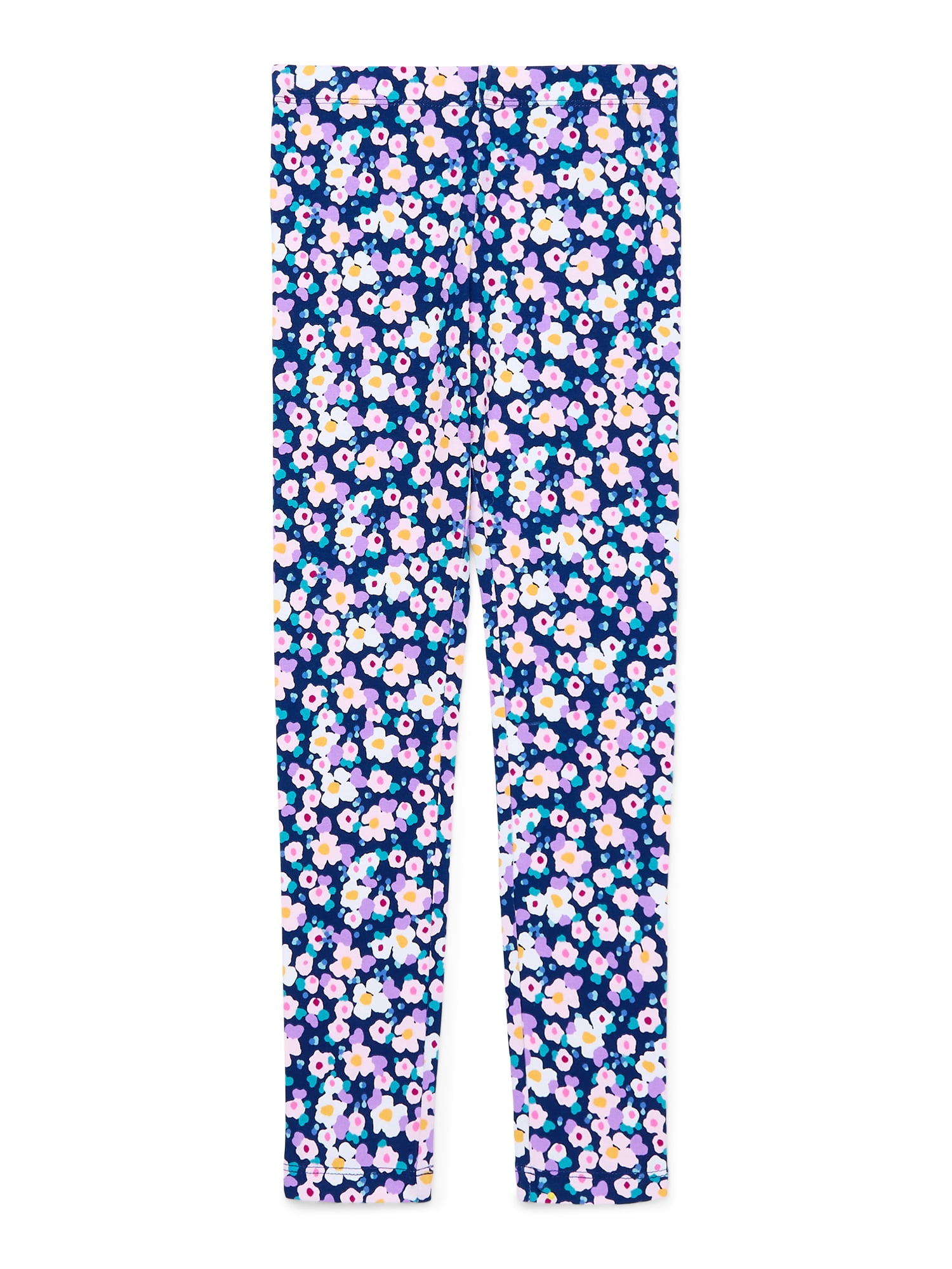 Wonder Nation Girls Versatile Cotton Spandex Leggings, Sizes 4-18 ...