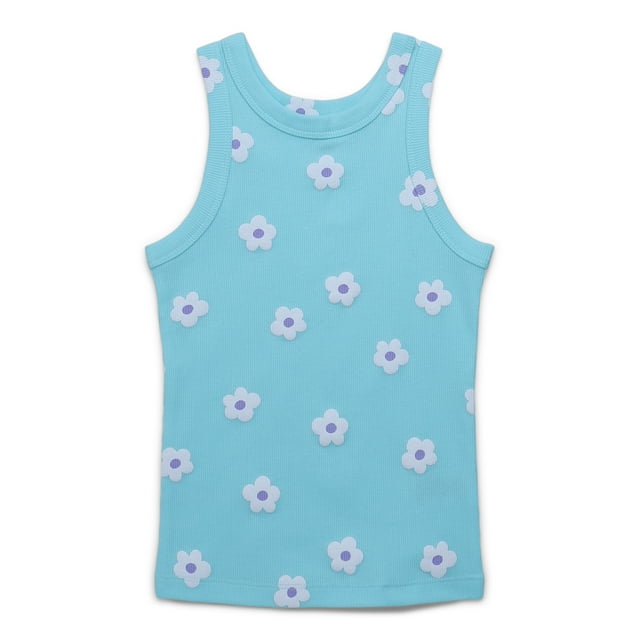 Wonder Nation Girls Kid Tough Ribbed Tank Top, Sizes 4-18 & Plus ...