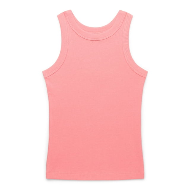 Wonder Nation Girls Kid Tough Ribbed Tank Top, Sizes 4-18 & Plus ...