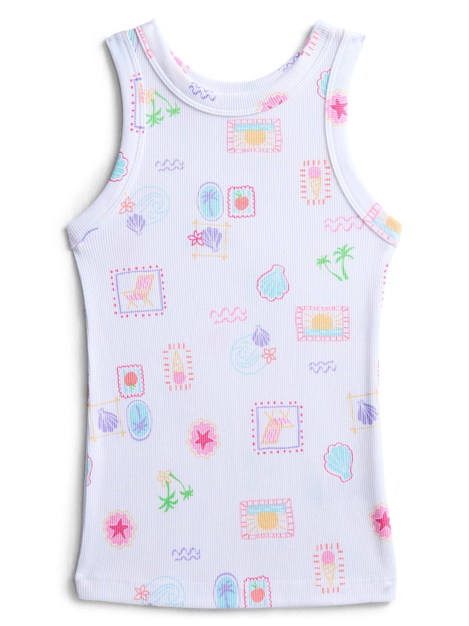 Wonder Nation Girls Kid Tough Ribbed Tank Top, Sizes 4-18 & Plus ...