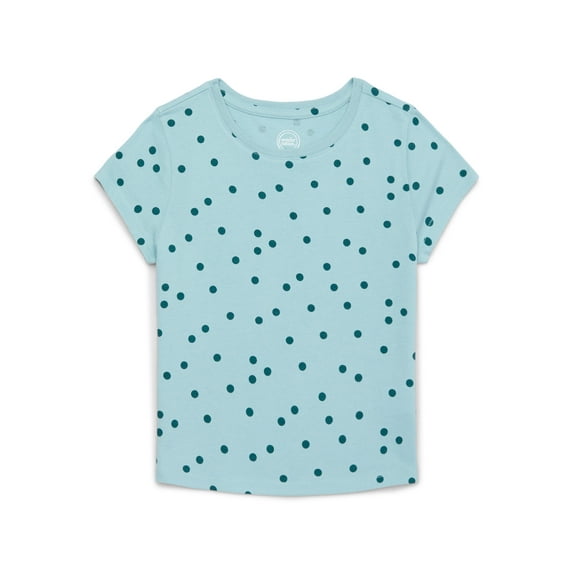 Wonder Nation Girls Kid Tough T-Shirt with Short Sleeves, Sizes 4-18 ...