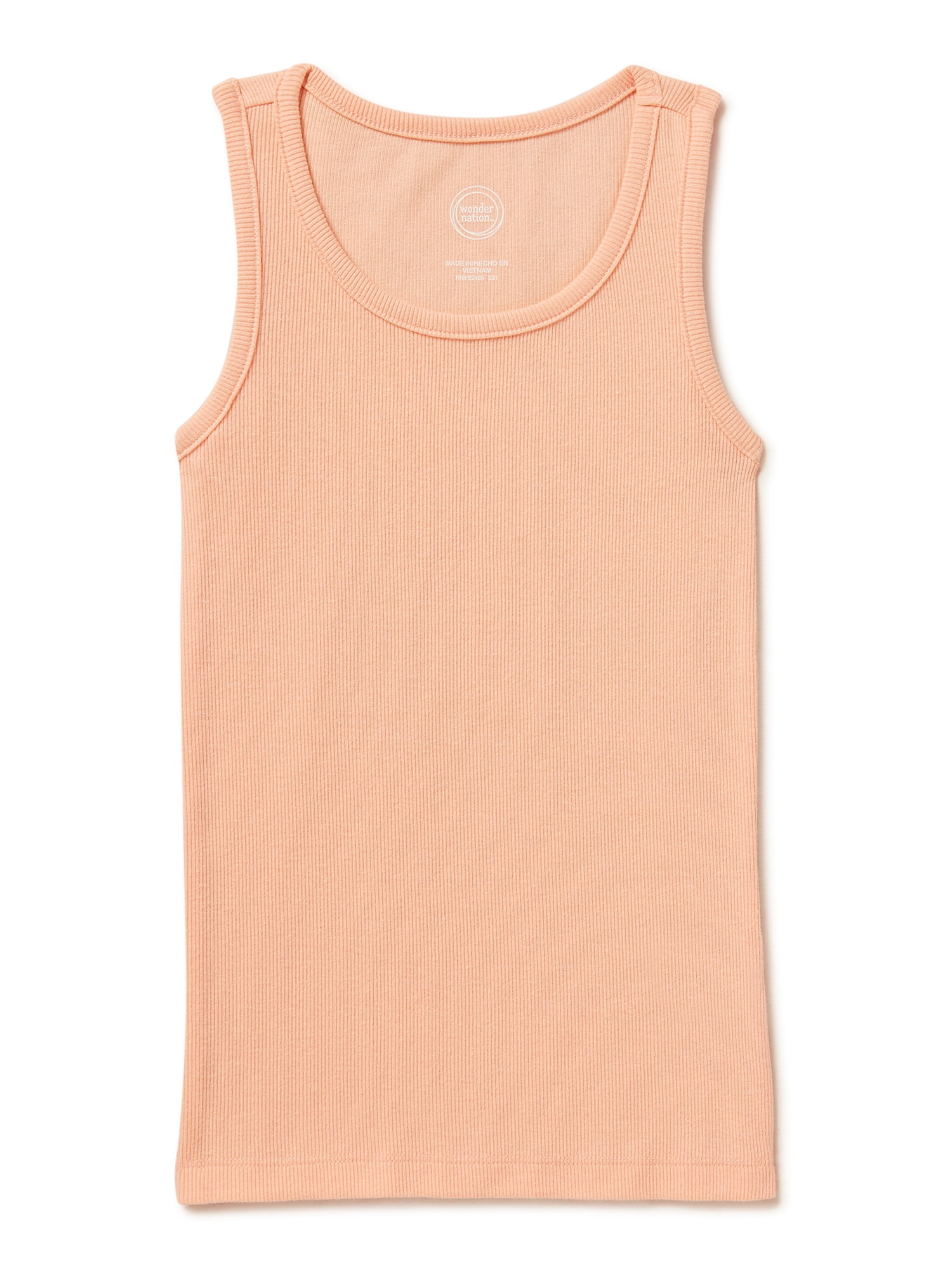Wonder Nation Girls Kid Tough Tank Top, Sizes 4-18 & Plus, Everyday ...