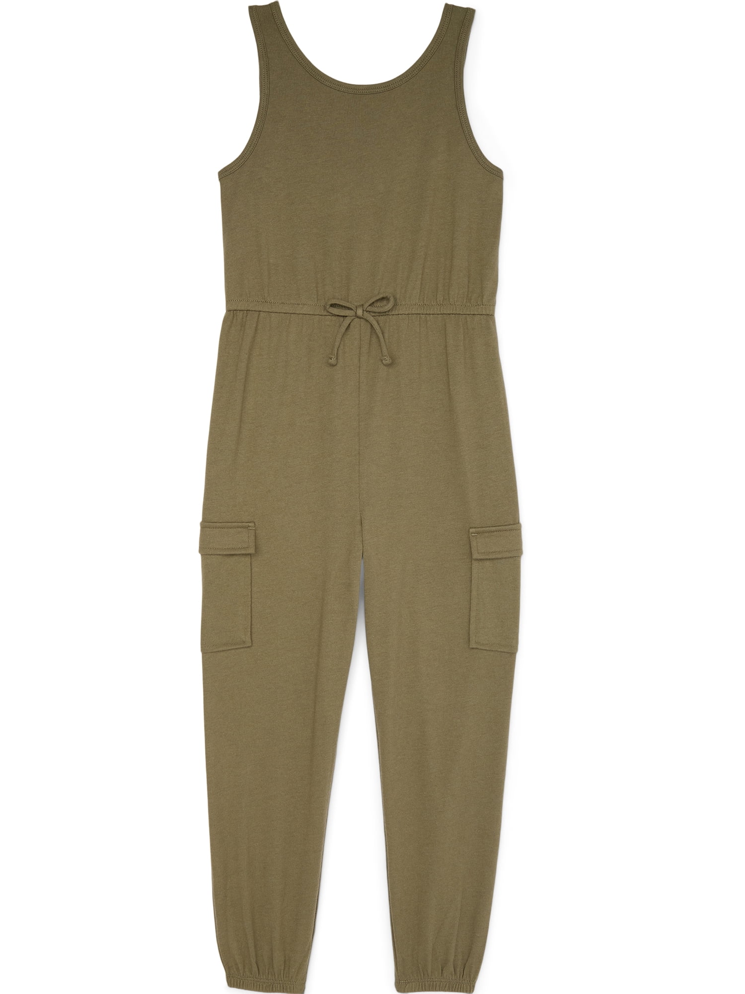 Wonder Nation Girls Cargo Tank Top Jumpsuit, Sizes 4-18 & Plus ...