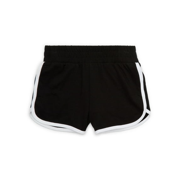 Wonder Nation Girls Knit Dolphin Shorts Sizes 4-18 Plus Elastic Waist ...