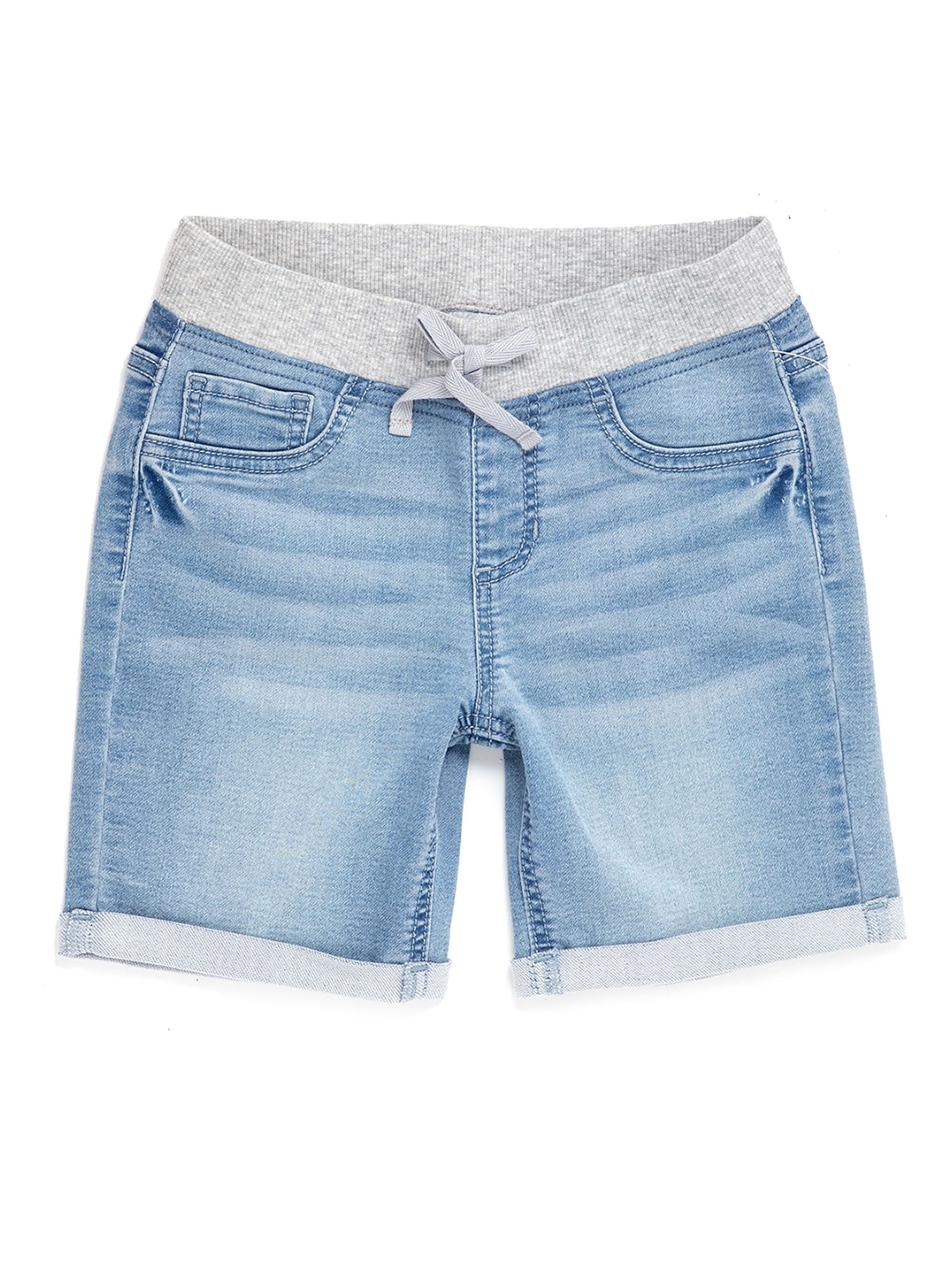 Wonder Nation Girls' Knit Waistband Bermuda Shorts, Sizes 4-18 & Plus ...