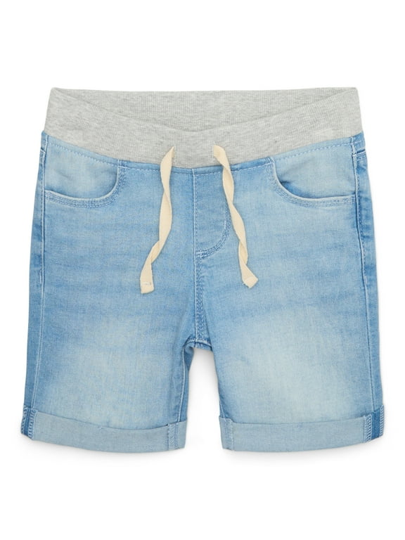 Wonder Nation Girls Knit Dolphin Shorts, Sizes 4-18 & Plus - Walmart.com