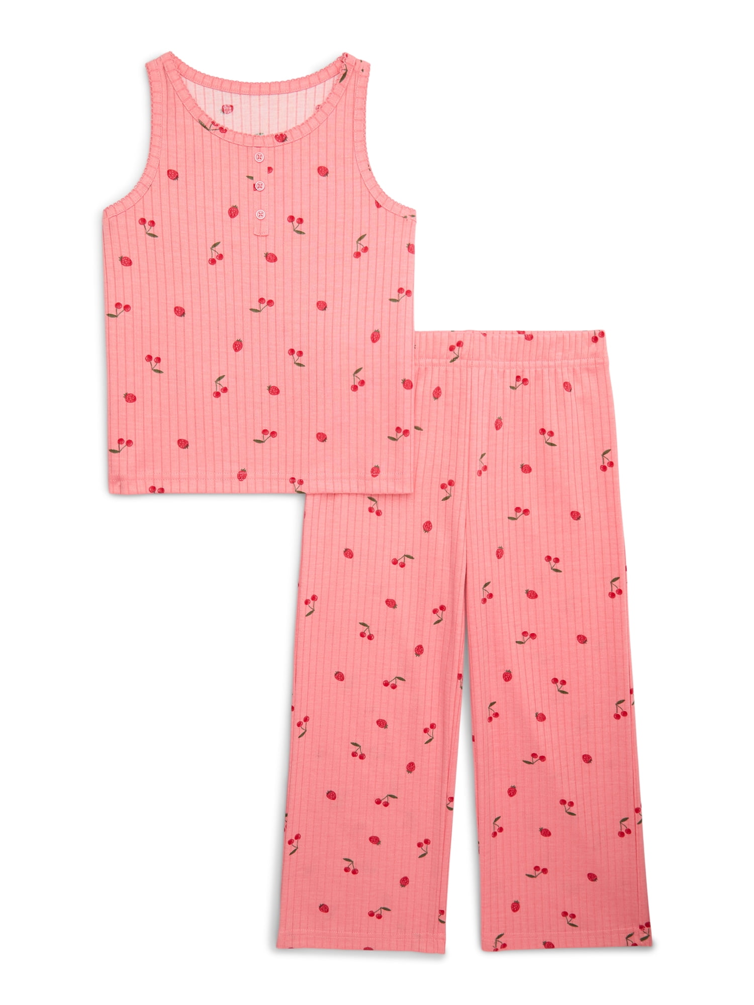 Wonder Nation Girls Lounge Tank Top and Pants 2-Piece Set Sizes 4-18 ...