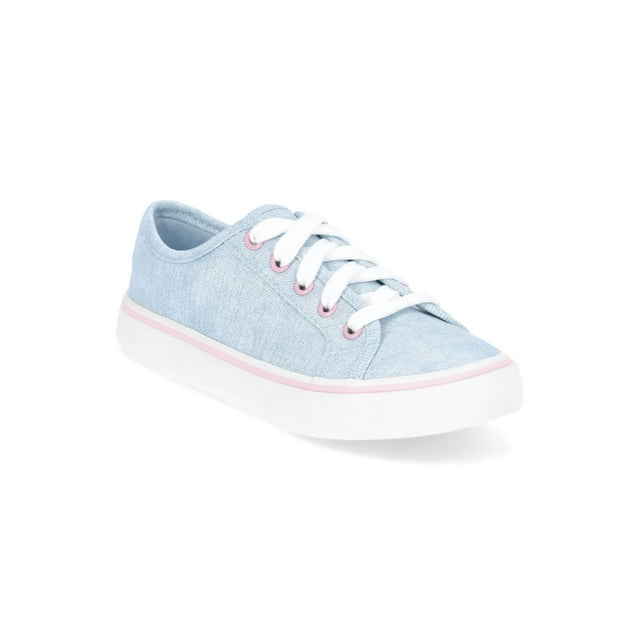 Wonder Nation Girls Low-Top Skate Sneakers, Sizes 1-13 - Walmart.com