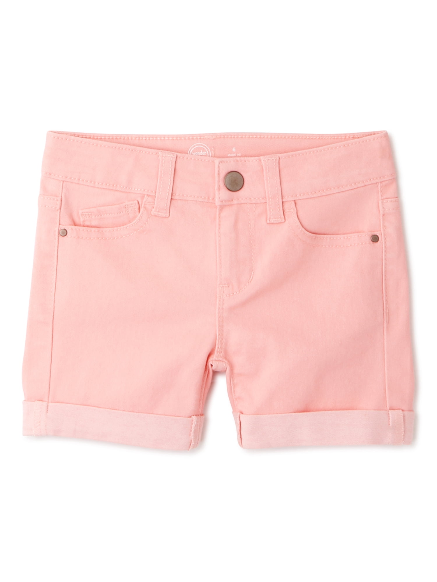 Wonder Nation Girls Midi Length Denim Jean Shorts, Sizes 5-18 & Plus ...