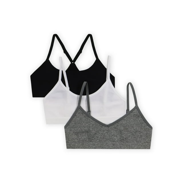 Wonder Nation Girls Multi-Style Bra, 3-Pack, Sizes XS-2XL - Walmart.com