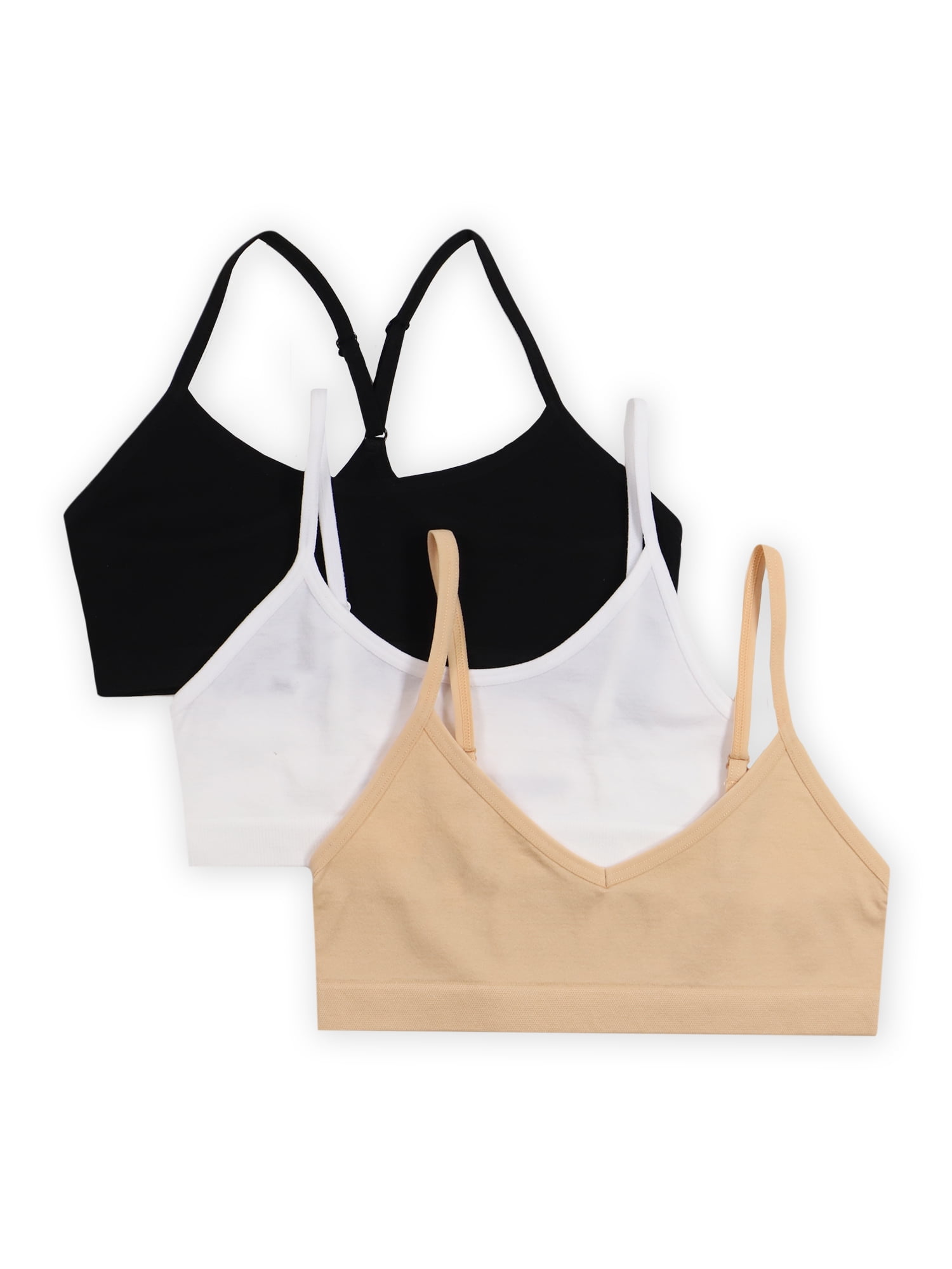 Wonder Nation Girls Multi-Style Bra, 3-Pack, Sizes XS-2XL - Walmart.com