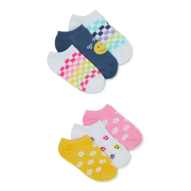 Wonder Nation Girls Knee High Fashion Socks, 3-Pack, Sizes S-L ...