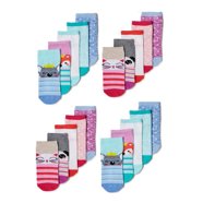 Wonder Nation Girls No Show Socks, 20-Pack, Sizes S-L - Walmart.com