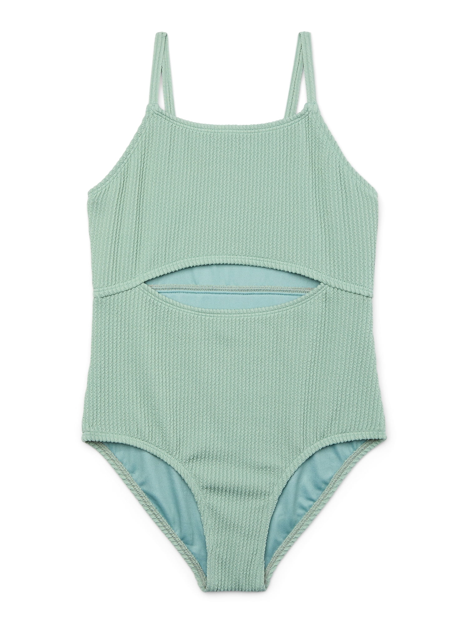 Wonder Nation Popcorn Keyhole One-Piece Swimsuits (Women's) - Walmart.com